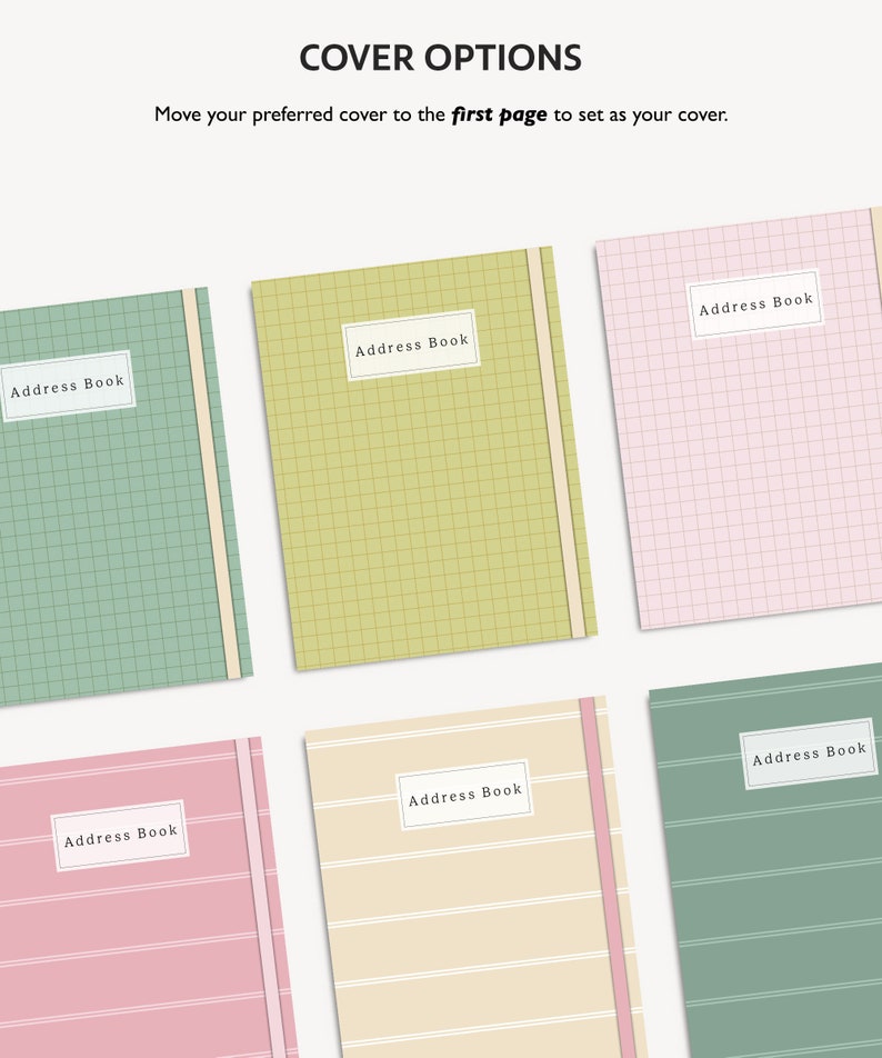 Digital Address Book: A-Z Hyperlinked Contact Book for Goodnotes (PDF ...