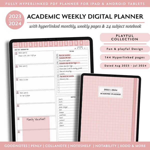 School Year Planner - Etsy