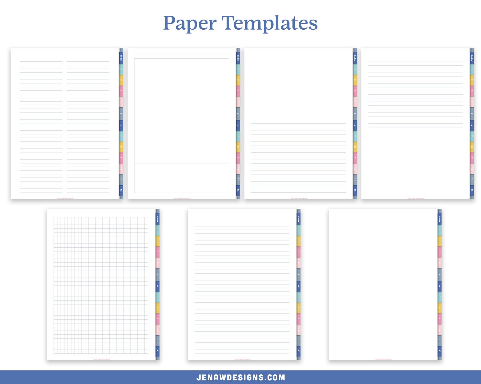 Digital Notebook With Tabs Goodnotes Notebook Ipad Notebook - Etsy