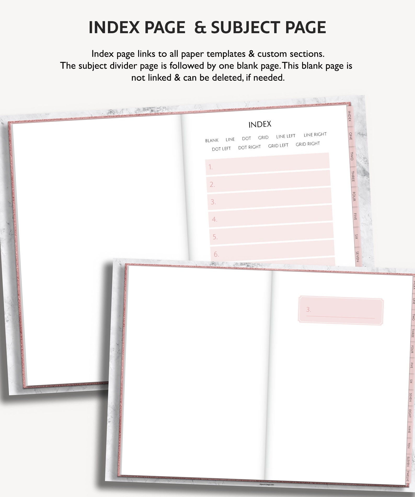 Digital Notebook Landscape, Realistic Digital Notebook, Goodnotes ...