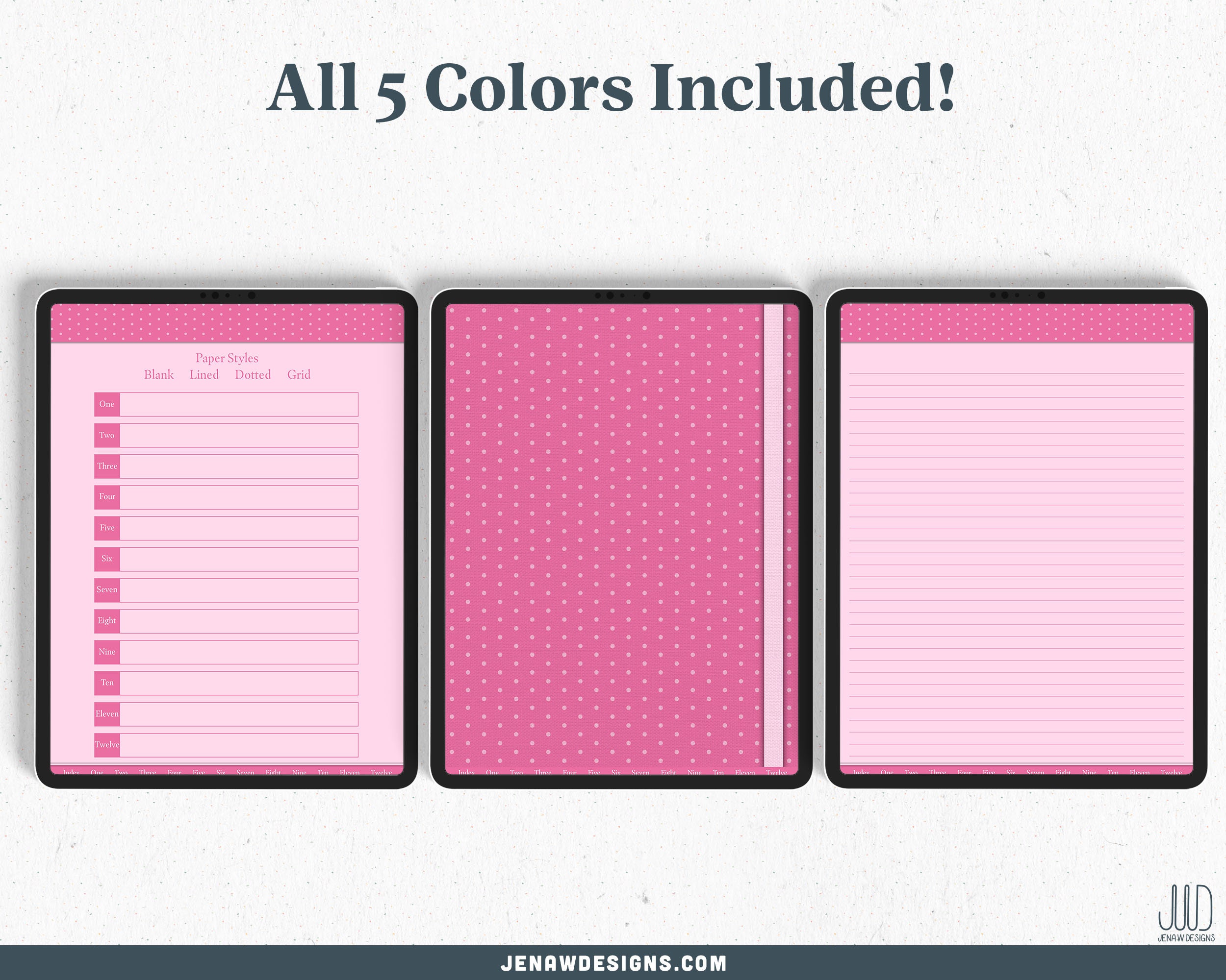 Digital Notepad Digital Notebook With Tabs Goodnotes | Etsy