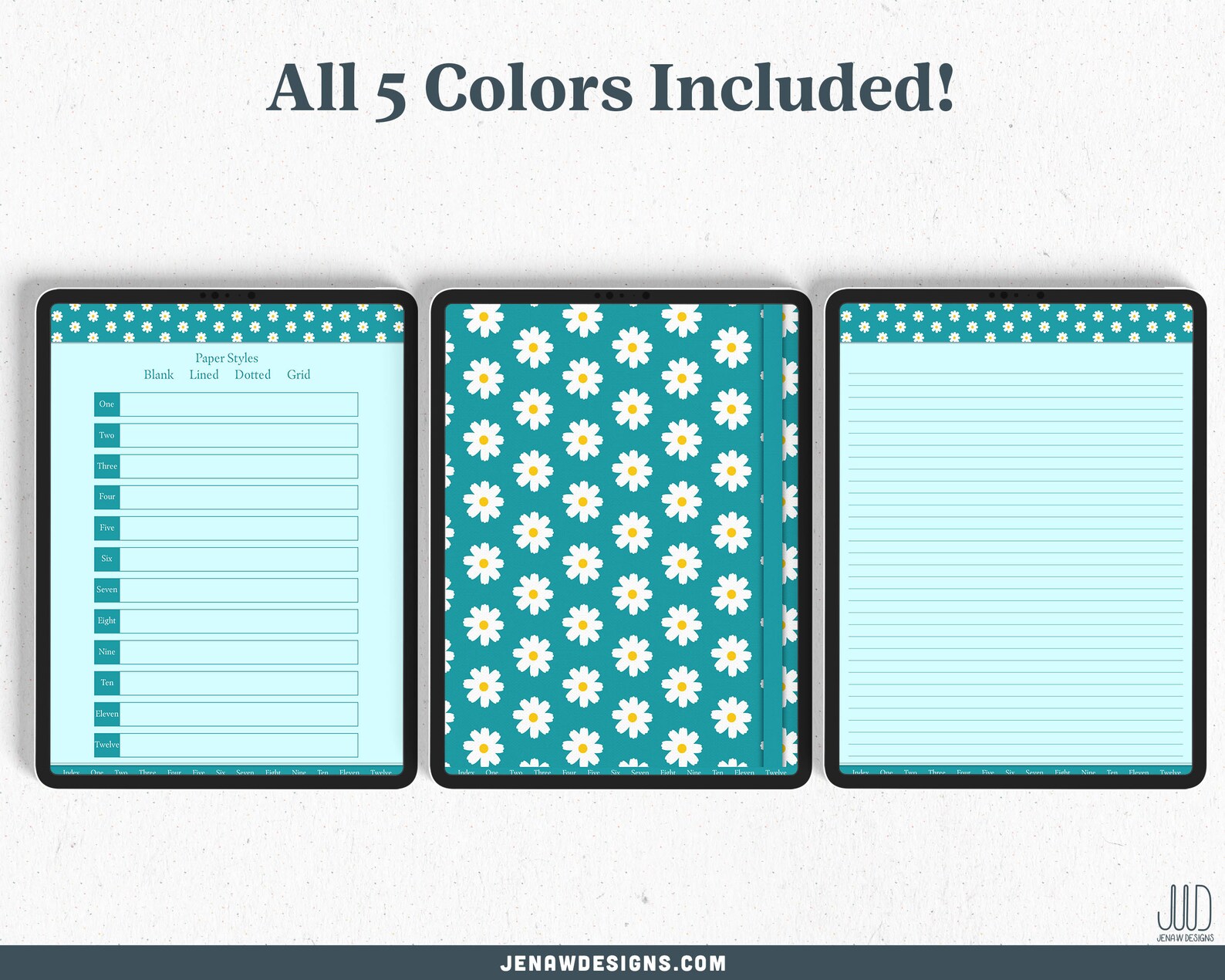 Digital Notepad Digital Notebook With Tabs Goodnotes | Etsy