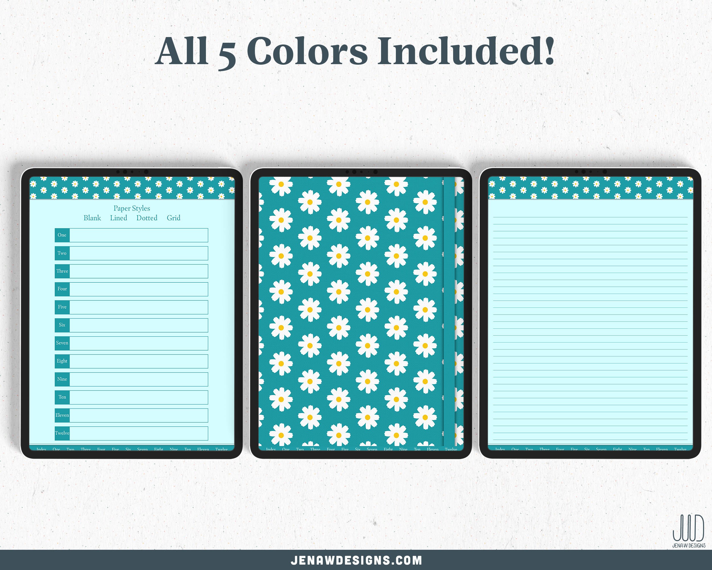 Digital Notepad Digital Notebook With Tabs Goodnotes | Etsy