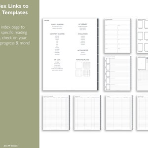 Digital Reading Journal for Goodnotes, Book Review Journal Template ...