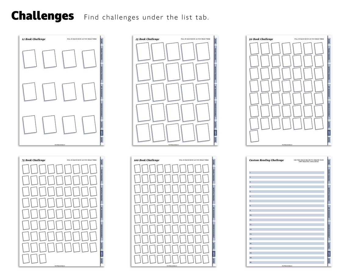 Digital Reading Log, Goodnotes Book Tracker, Digital Book Review ...