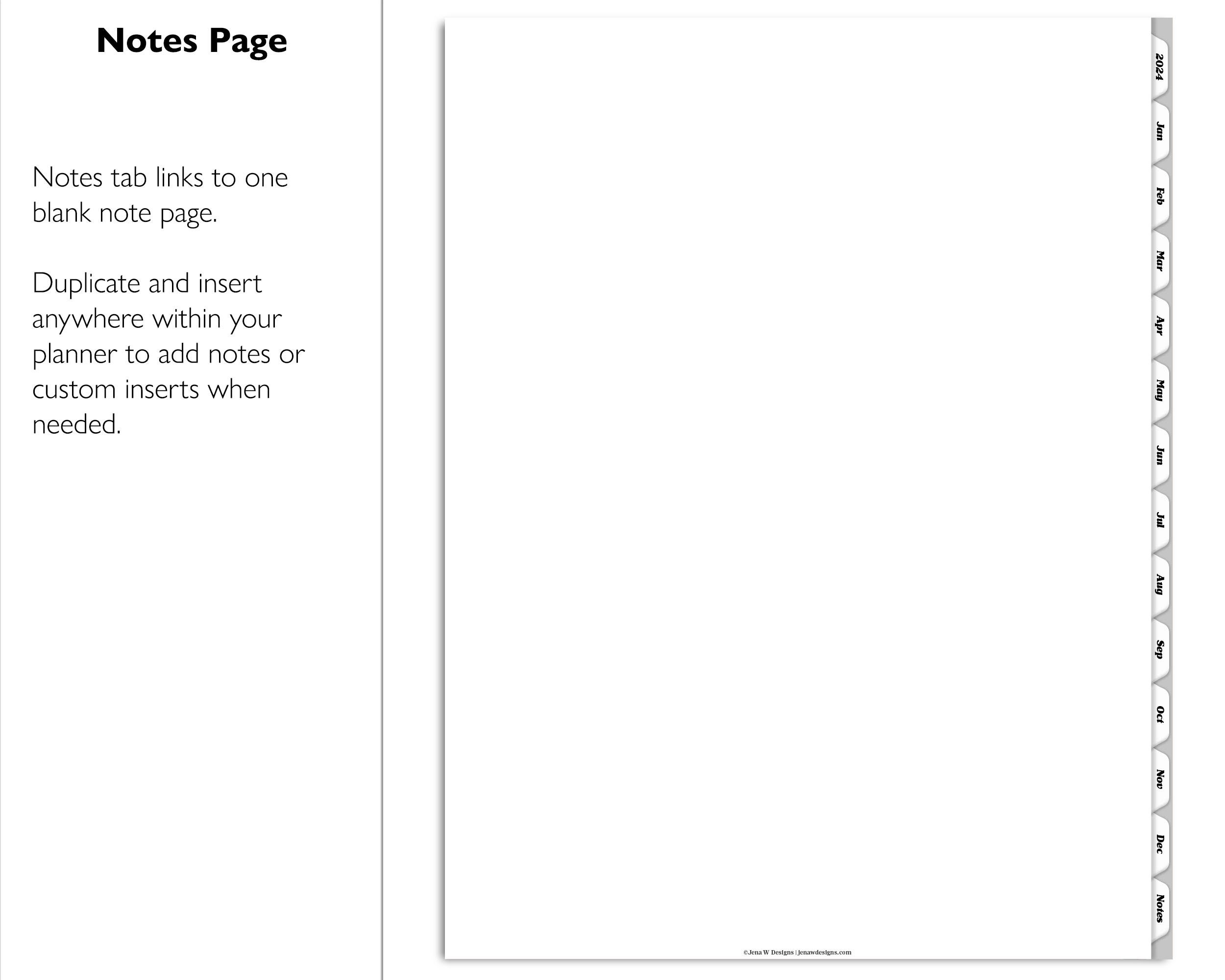 2024 Simple Goodnotes Planner Basic Dated Monthly Weekly - Etsy