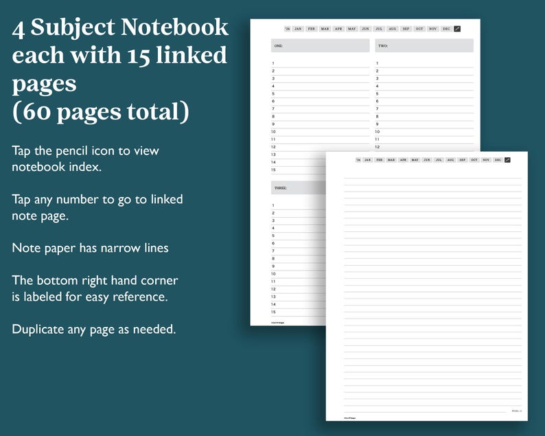 2026 Digital Planner for Remarkable 2 Tablet: Paperless Daily Agenda ...