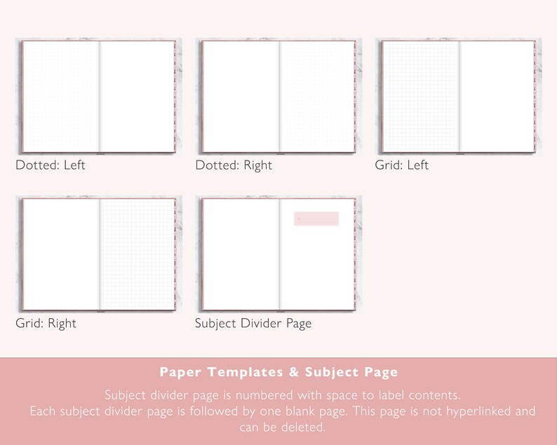 Digital Notebook Landscape Realistic Digital Notebook - Etsy