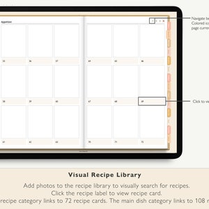 Recipe Book Digital, Weekly Meal Planner, Digital Cook Book, Goodnotes ...