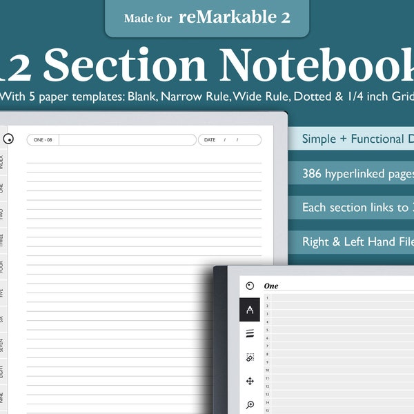 Minimal Notebook - Etsy