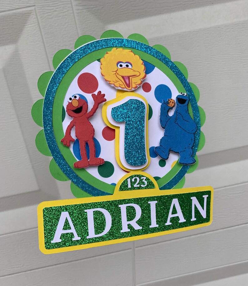 Sesame Street Cake Topper 3D Cake Topper Cupcake Toppers - Etsy Australia