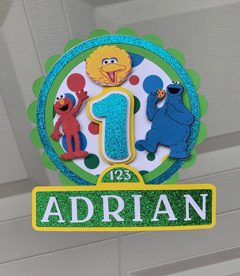 Sesame Street Cake Topper 3D Cake Topper Party Supplies - Etsy Australia