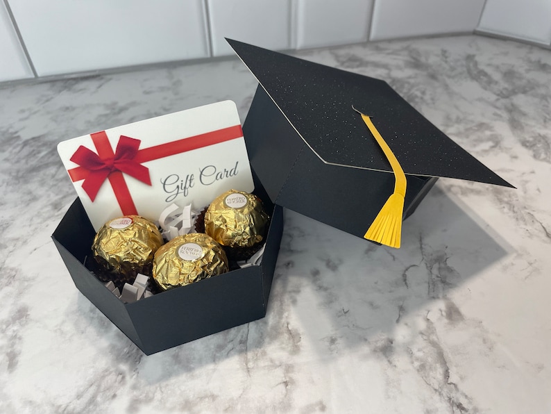 Grad Cap Gift Box Graduation Tassel Paper Crafts Party - Etsy