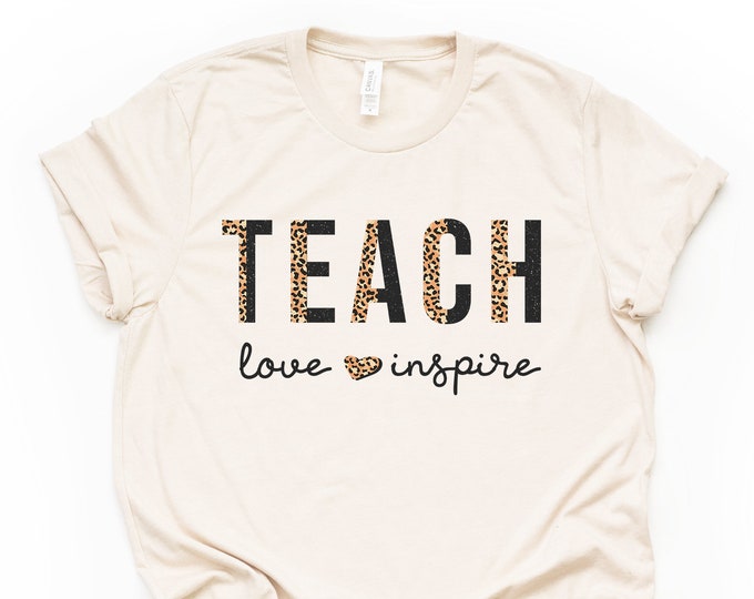 School Teacher Shirt Peace Love Teach Tie Dye Design on - Etsy
