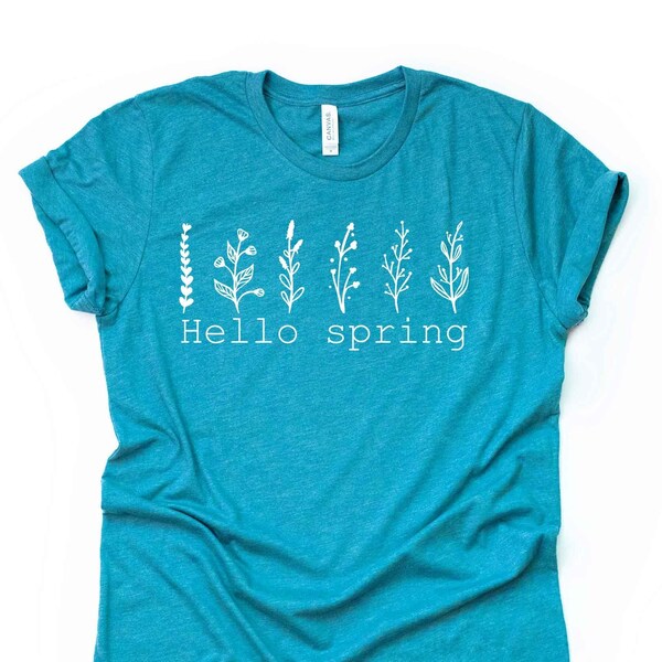 Hello Spring Shirt - Etsy