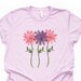 Spring Flowers Tee Cute Watercolor Pink and Purple Flowers - Etsy
