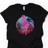 Vintage Flamingo Shirt Tropical Flamingo Shirt Retro Bird Tshirt 90s ...