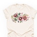 Spring Flowers Tee, Cute Watercolor Pink and Purple Flowers Design ...