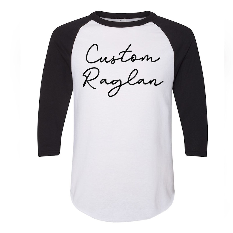Custom 3 4 Raglan Shirt - Etsy