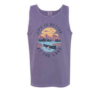 Lake Tank Top Life is Better at the Lake Tank Lake Vacation - Etsy