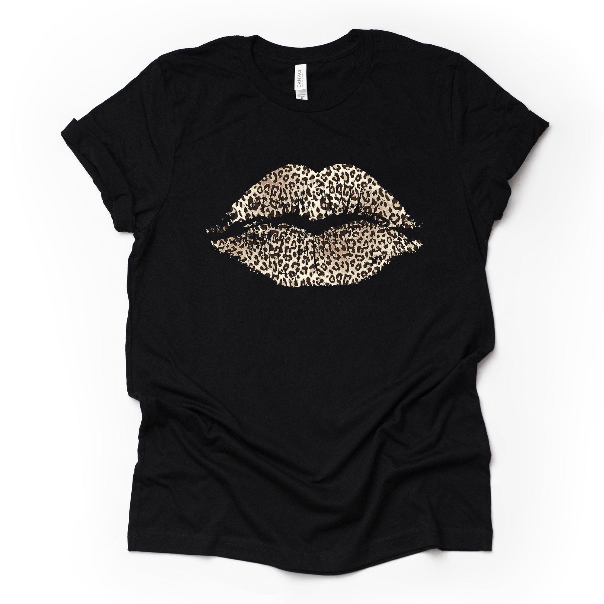Super Cute Leopard Print Lips Distressed Leopard Lips Design - Etsy