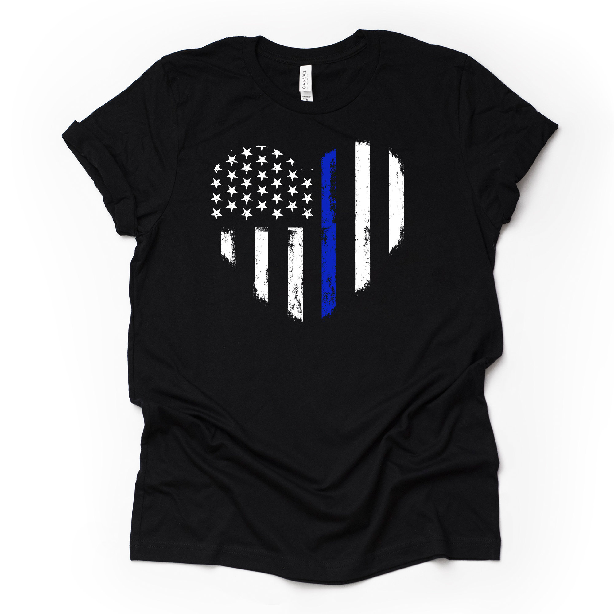 Thin Blue Line Blue Line Heart Police Matter Police Design | Etsy