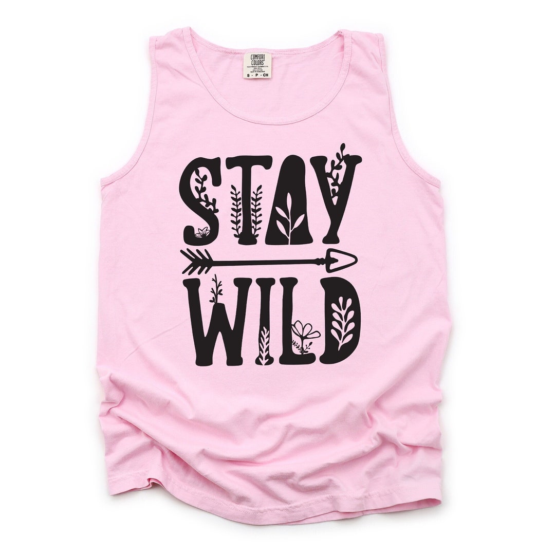 Boho Tank Top, Super Cute Boho Stay Wild Tank Top, Outdoor Life Tank ...