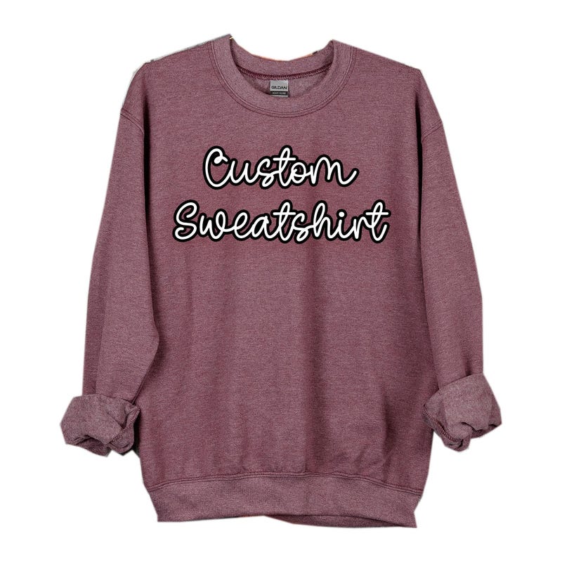 Custom Sweat Shirt Black - Etsy