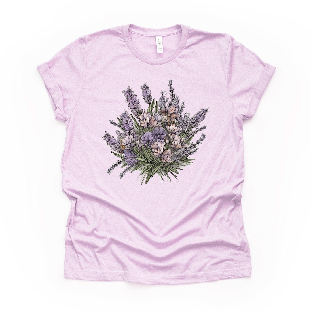 Lavender Tee, Beautiful Lavender Bouquet, Lavender Sprigs Design ...