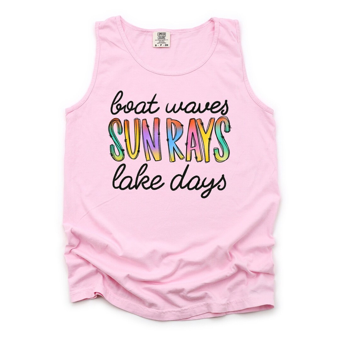 Summer Tank Top, Boat Waves, Sunrays, Lake Days, Fun Lake Day, Boating ...