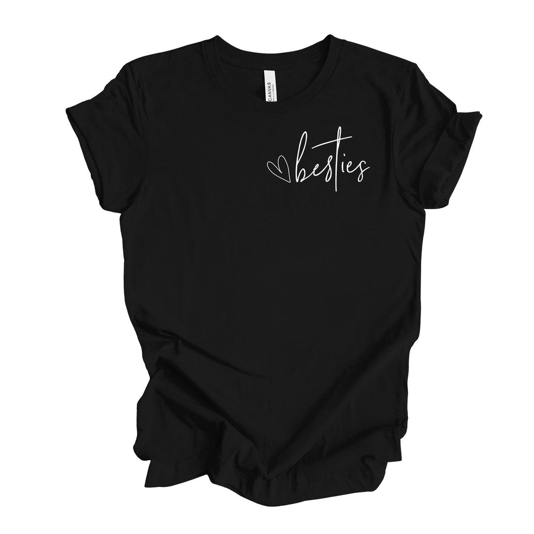Besties Pocket Print Tee, Unisex Bella Canvas Shirt - Etsy