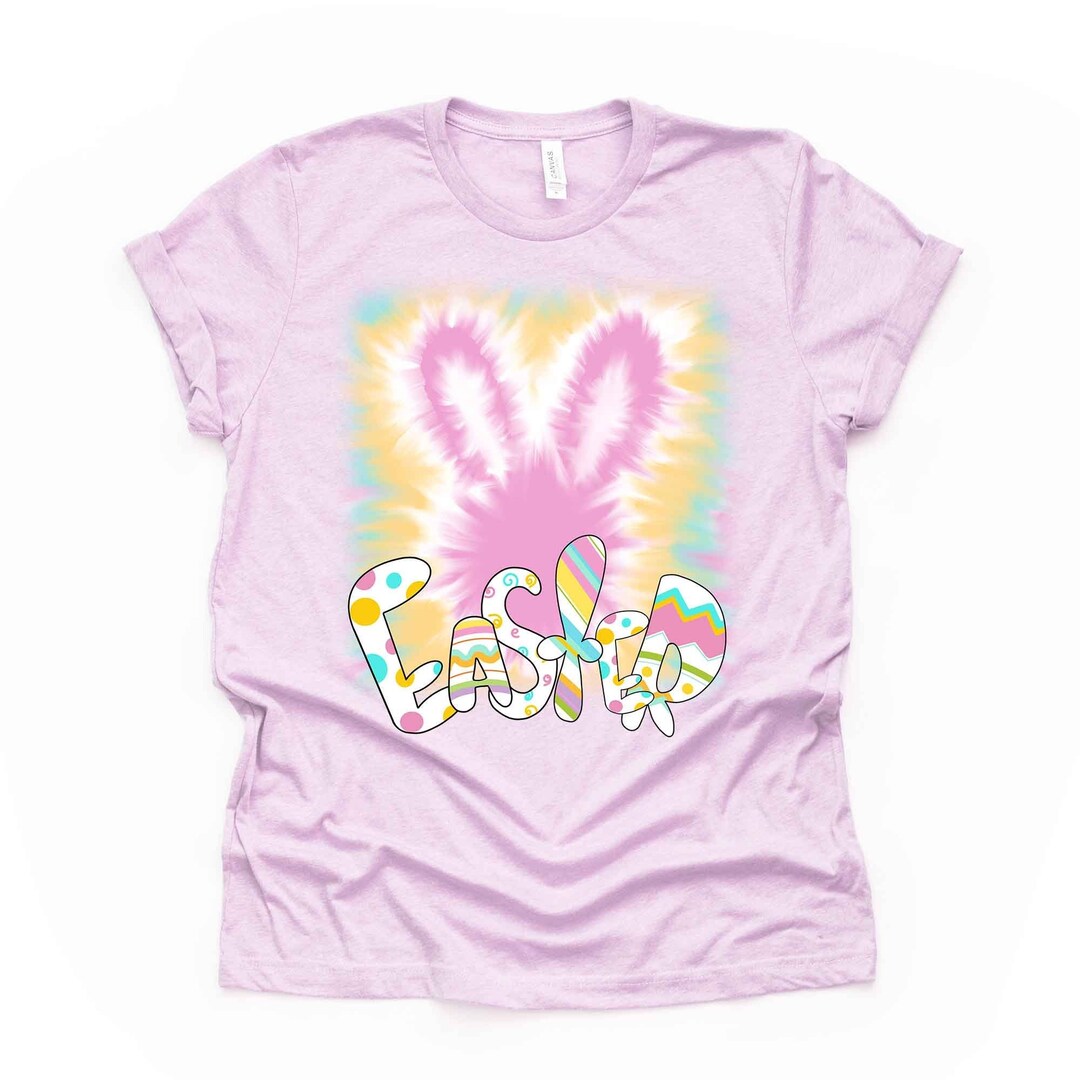 Easter Tee, Super Fun Tie Dye Easter Bunny, Tie Dye Rabbit Design on ...