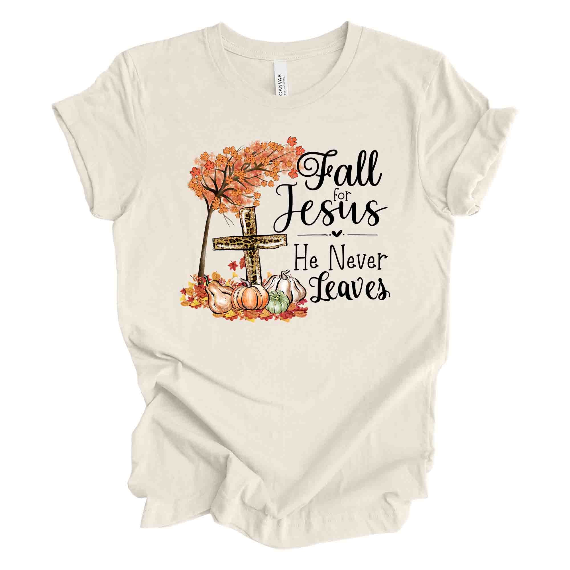 Christian Fall Tee, Jesus Cross Design, Unisex Shirt - Etsy
