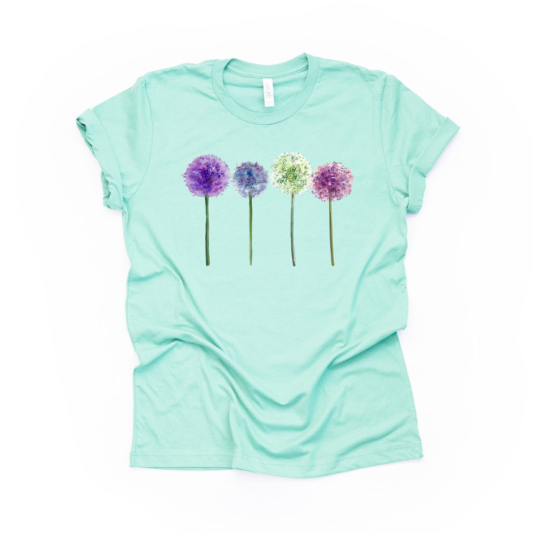 Spring Tee, Beautiful Springtime Allium Flowers Blooming on Premium ...