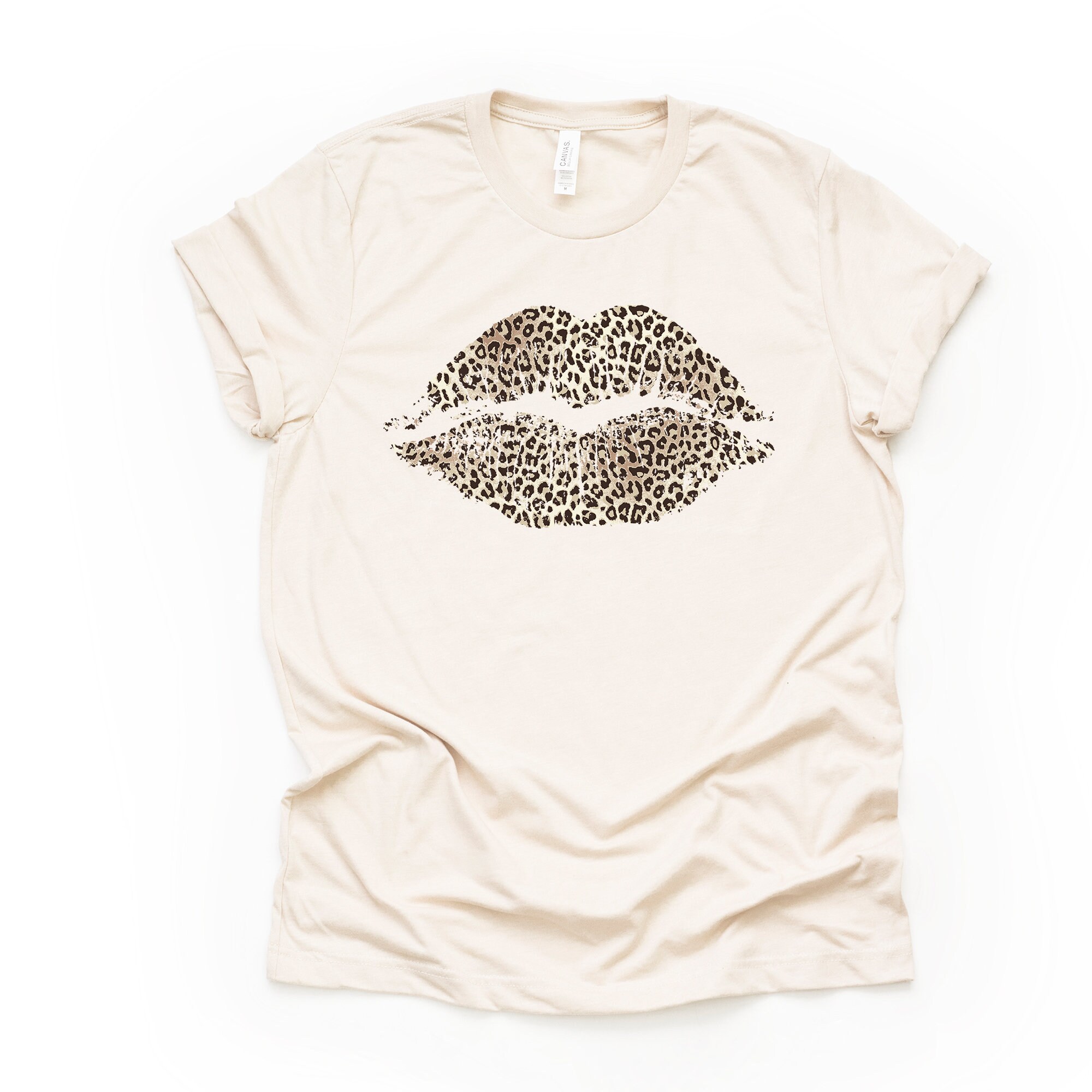 Super Cute Leopard Print Lips Distressed Leopard Lips Design - Etsy