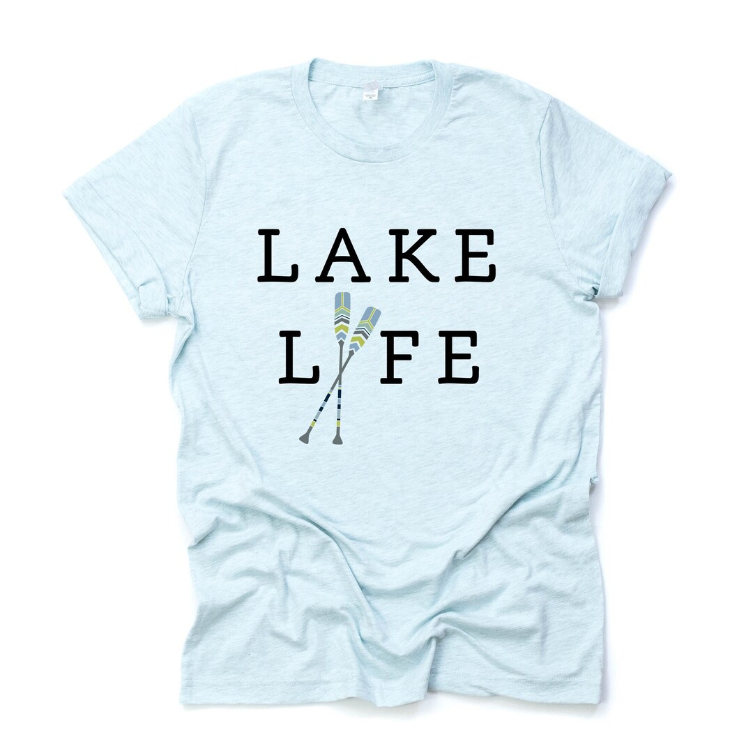 Lake Life Tee, Simple Lake Life With Oars, Summer on the Lake Design ...