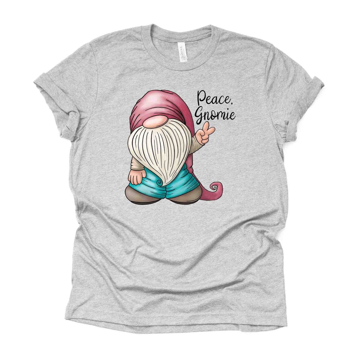 Cute Hippie Gnome Gnome Giving Peace Sign Peace Gnomie - Etsy