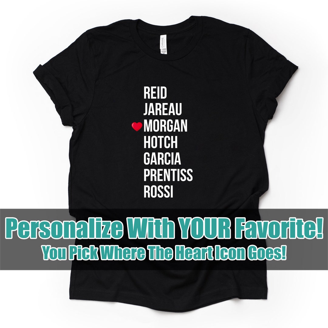 Custom Criminal Minds Character Bella Canvas Shirt - Etsy