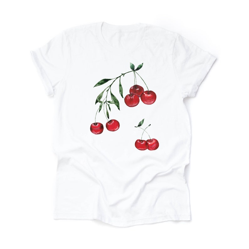 Summer Shirt Super Fun Cherry Fruit Fresh Cherries Design on - Etsy