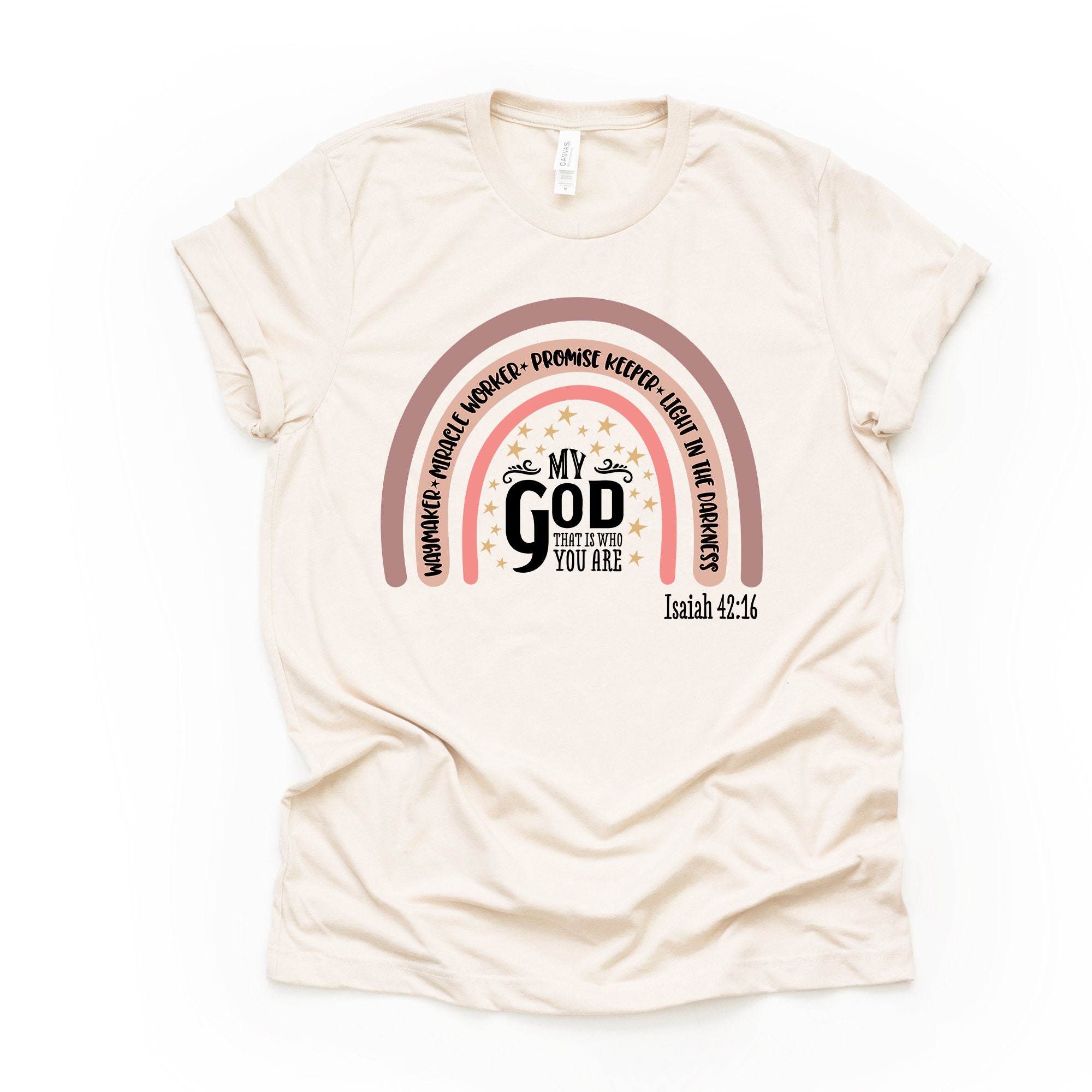 Retro Rainbow Waymaker Miracle Worker Promise Keeper My - Etsy