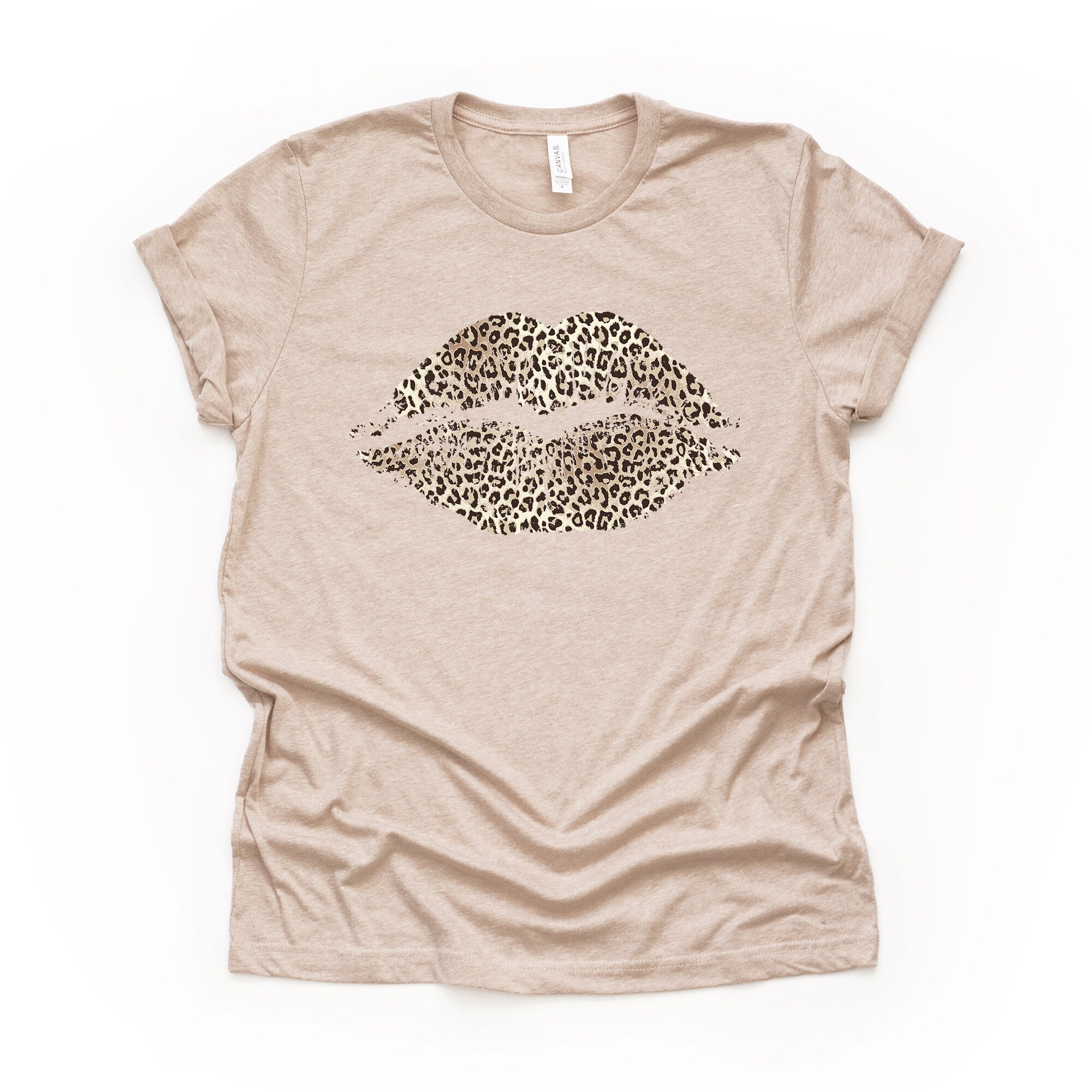 Super Cute Leopard Print Lips Distressed Leopard Lips Design - Etsy