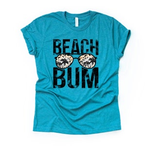 Summer Beach Tee, Beach Bum With Sunglasses, Beach Bum Design on ...