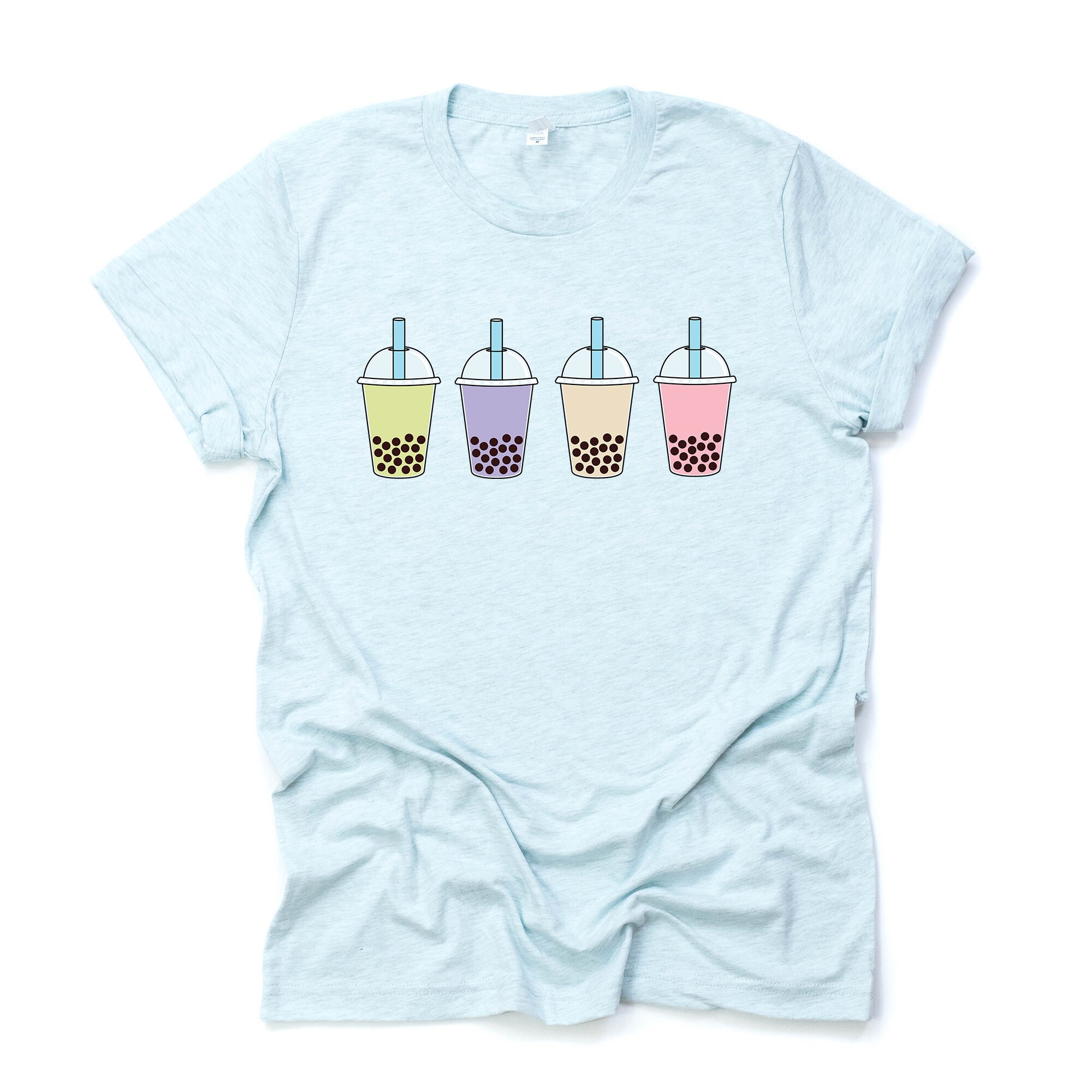 Bubble Tea Shirt Super Cute Bubble Tea Flavors Design on | Etsy