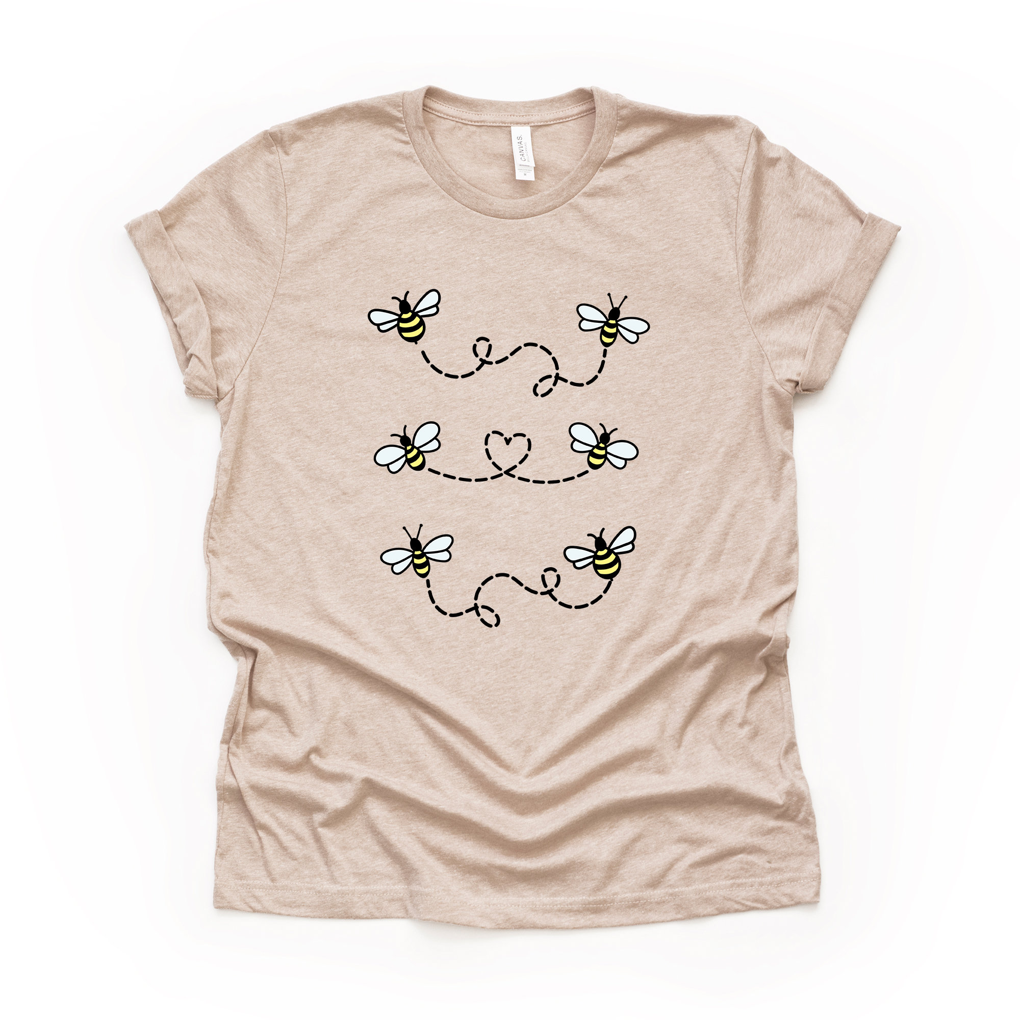 Bumble Bee Tee, Cute Bees Flying Around, Bumble Bees Flying Design on ...