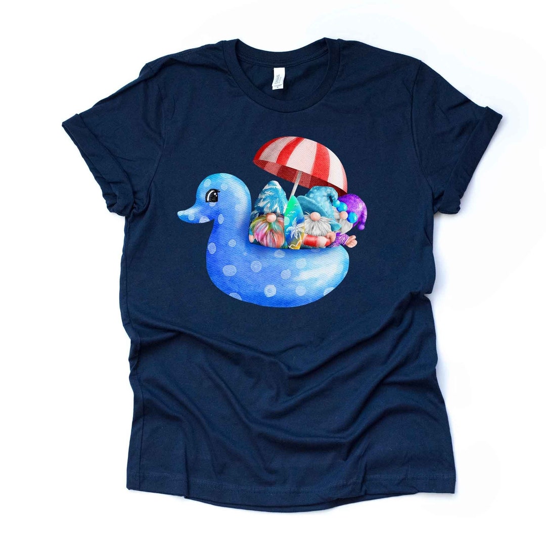 Summer Gnomes, Gnomes Floating on Pool Float With Umbrella Design ...