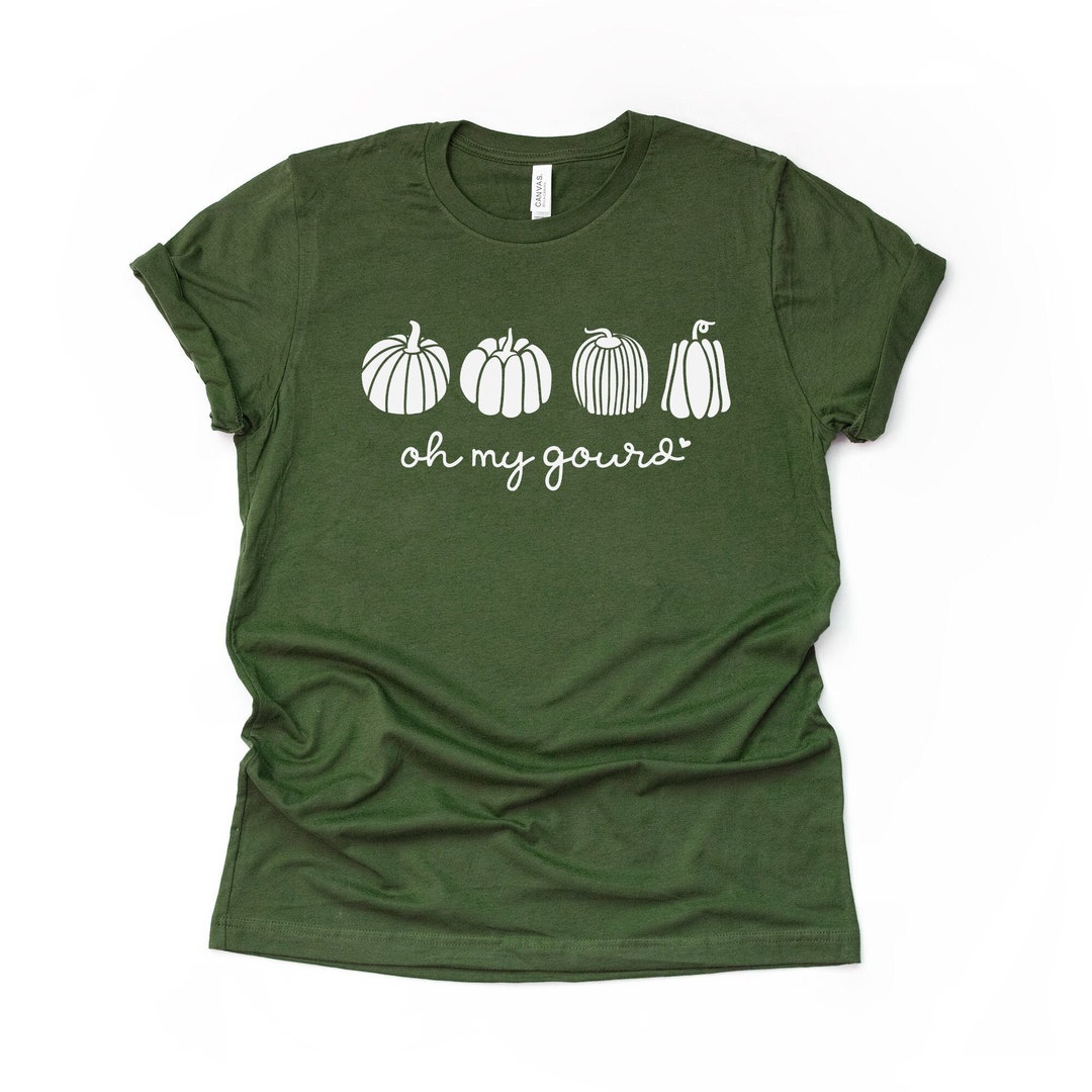 Oh My Gourd Fall Shirt: Pumpkin Design Bella + Canvas Tee - Etsy