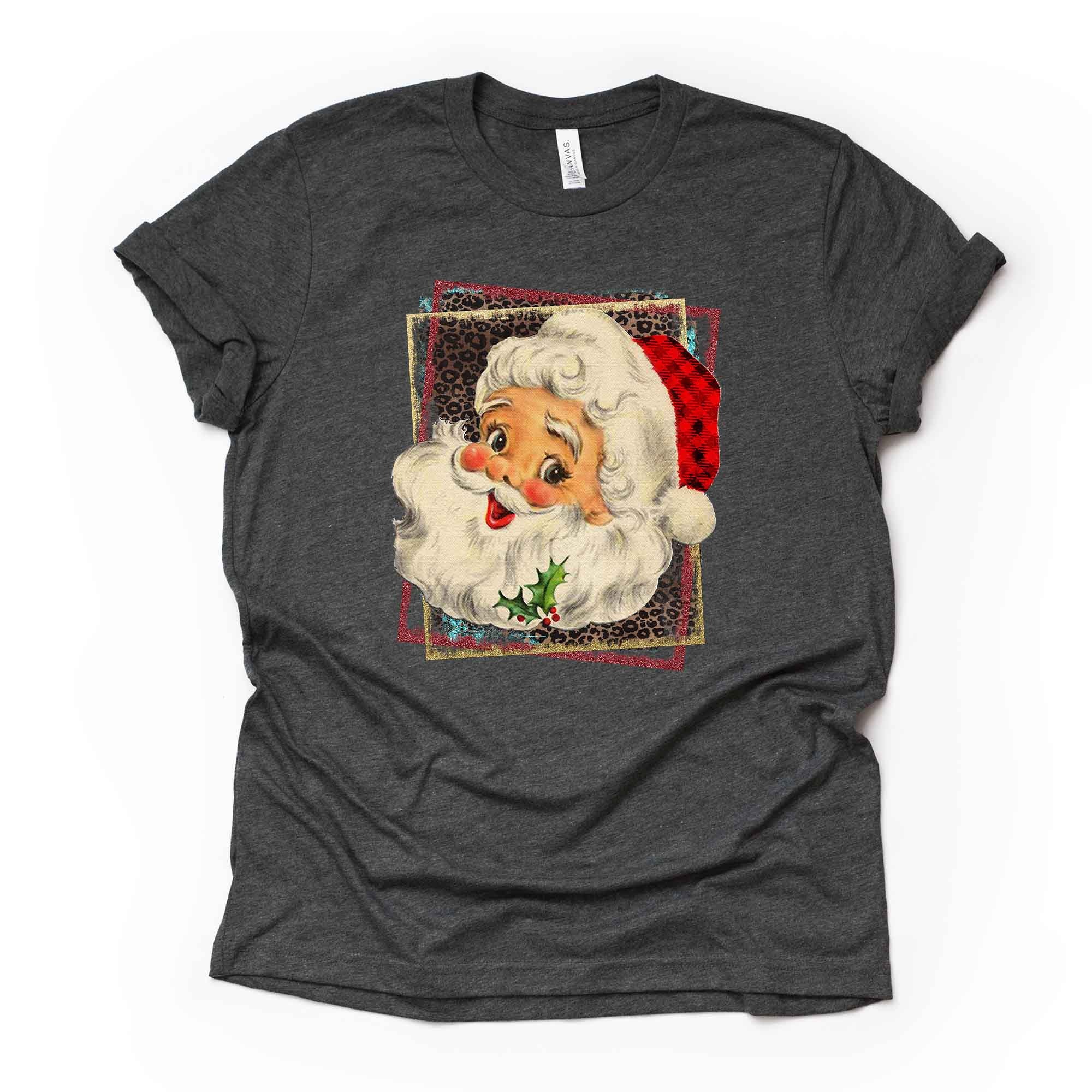 Christmas Tee Old Fashioned Santa Claus Retro Santa Claus - Etsy