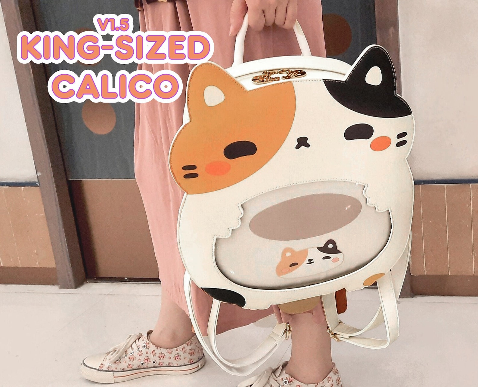 Extra Large Cat Ita Bag (v1.5): Designer Backpack With Display Window ...