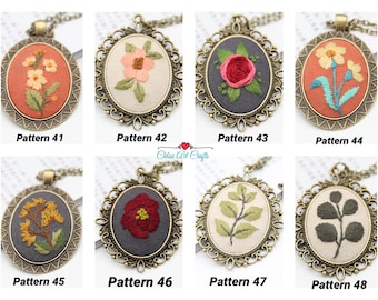 Embroidery Pendant Kit - Etsy