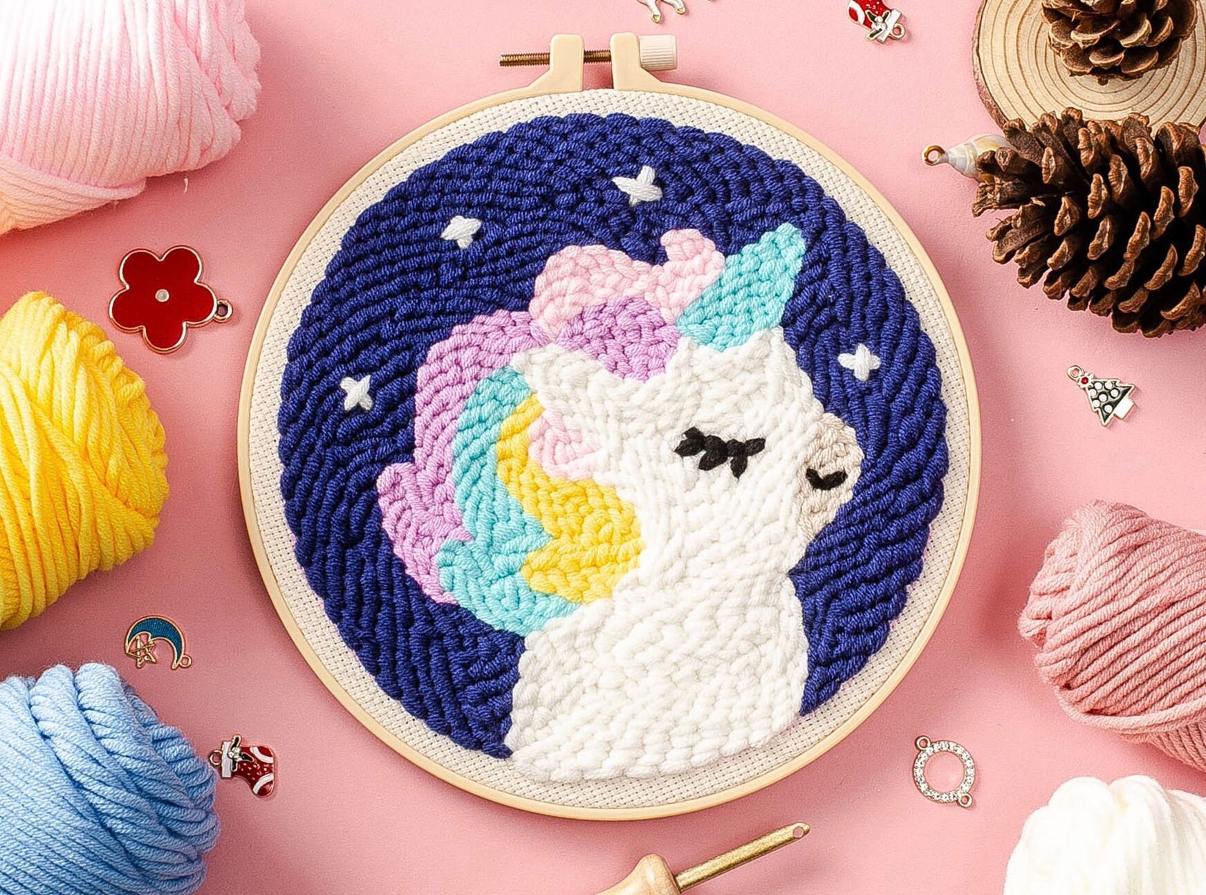 Punch Needles Start Kit/ Beginner Punch Needle Kit with | Etsy